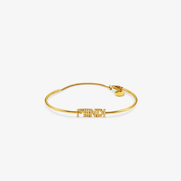 Fendi | Jewelry | Fendigraphy Braceletgoldcoloured Bracelet | Poshmark